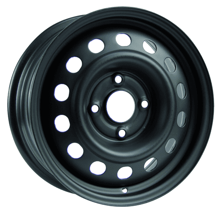 15x6 RTX Black Steel Wheel 4x100 (45mm) - Walmart.com