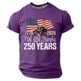 Boys Patriotic T-Shirt USA 250 Years 2026 Graphic Tee Kids Independence ...