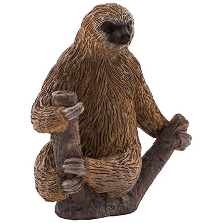 MOJO Two Toed Sloth Realistic International Wildlife Hand Painted Toy ...
