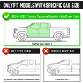 TIOYAR Steel Running Board for 2024-2025 Toyota Tacoma Double Cab/Crew ...