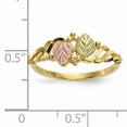 Primal Gold 10 Karat Yellow Gold with 12 Karat Rose and Green Accent ...