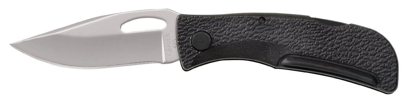 Gerber E-Z Out Jr Folding Knife, Plain Edge, Black - Walmart.com