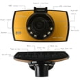 Full HD 1080P Car Vehicle HD Dash Camera DVR Cam Recorder Night Vision ...