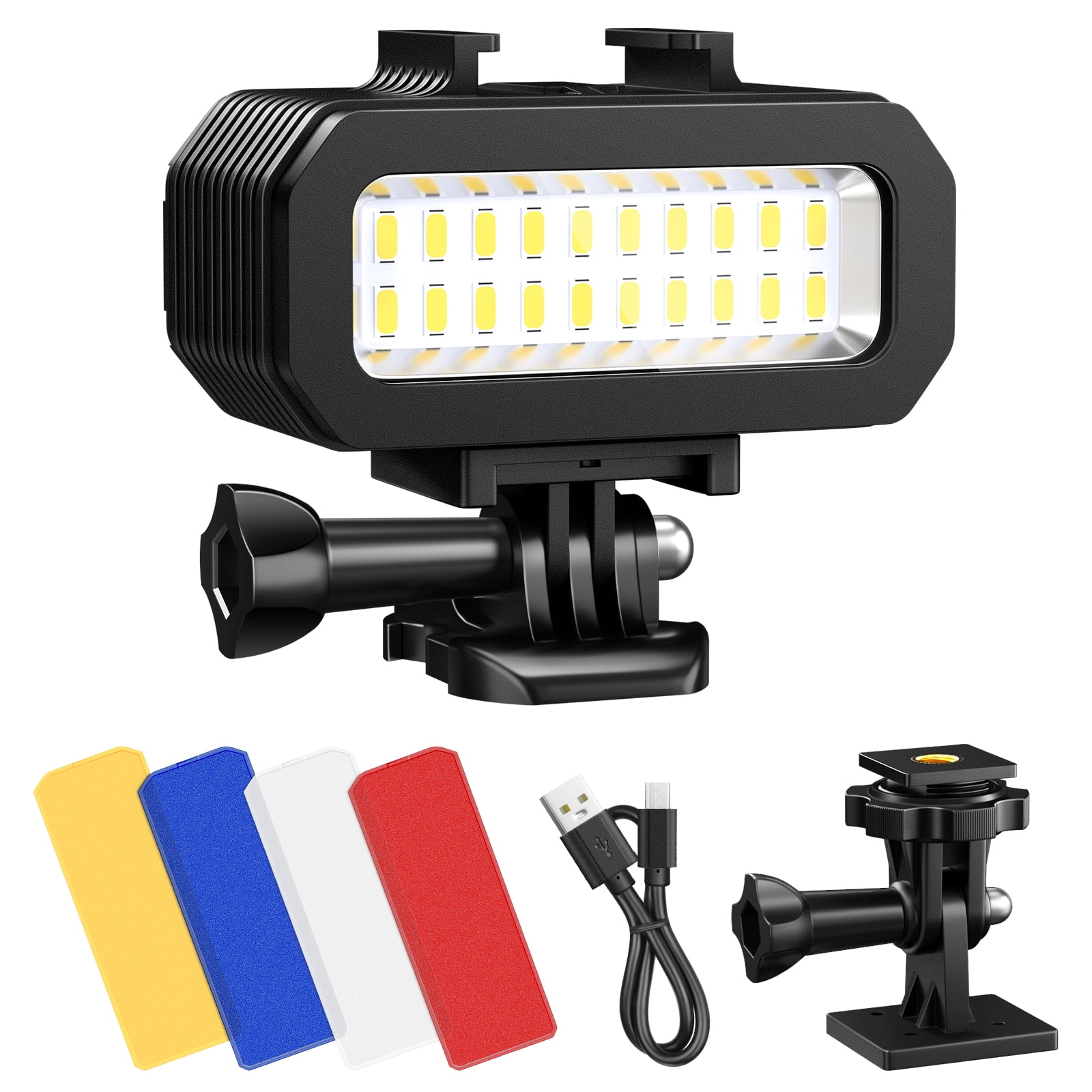 Neewer WP11 Waterproof LED Light， IPX8 131ft/40m Underwater Video Fill ...