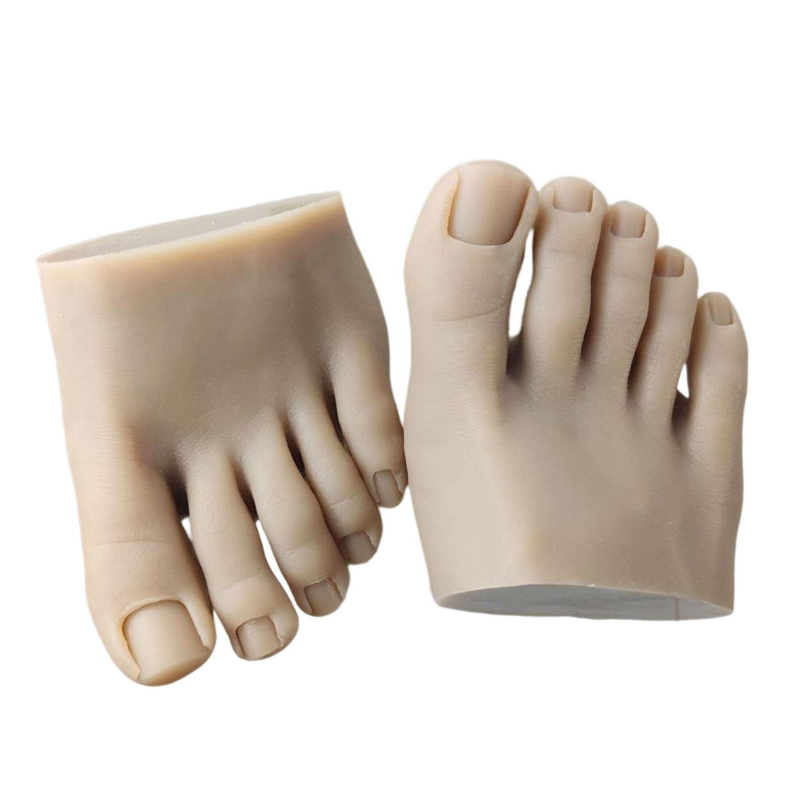 Practice Fake Foot Model Half Foot Beautify The Toenails Convenient ...