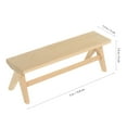 2 Count Doll House Mini Bench Model Table and Chair Furniture Ornaments ...