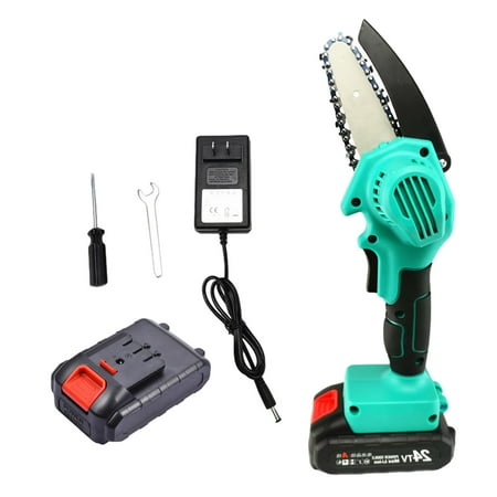 Mini Wood Cutting Chainsaw 4 Inch Cordless Pruning Chain Saws Set ...