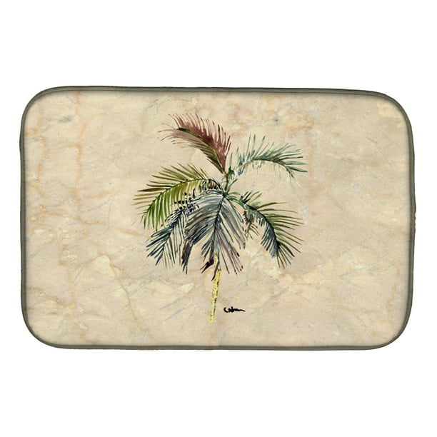 Caroline's Treasures Palm Tree Dish Drying Mat - Walmart.com