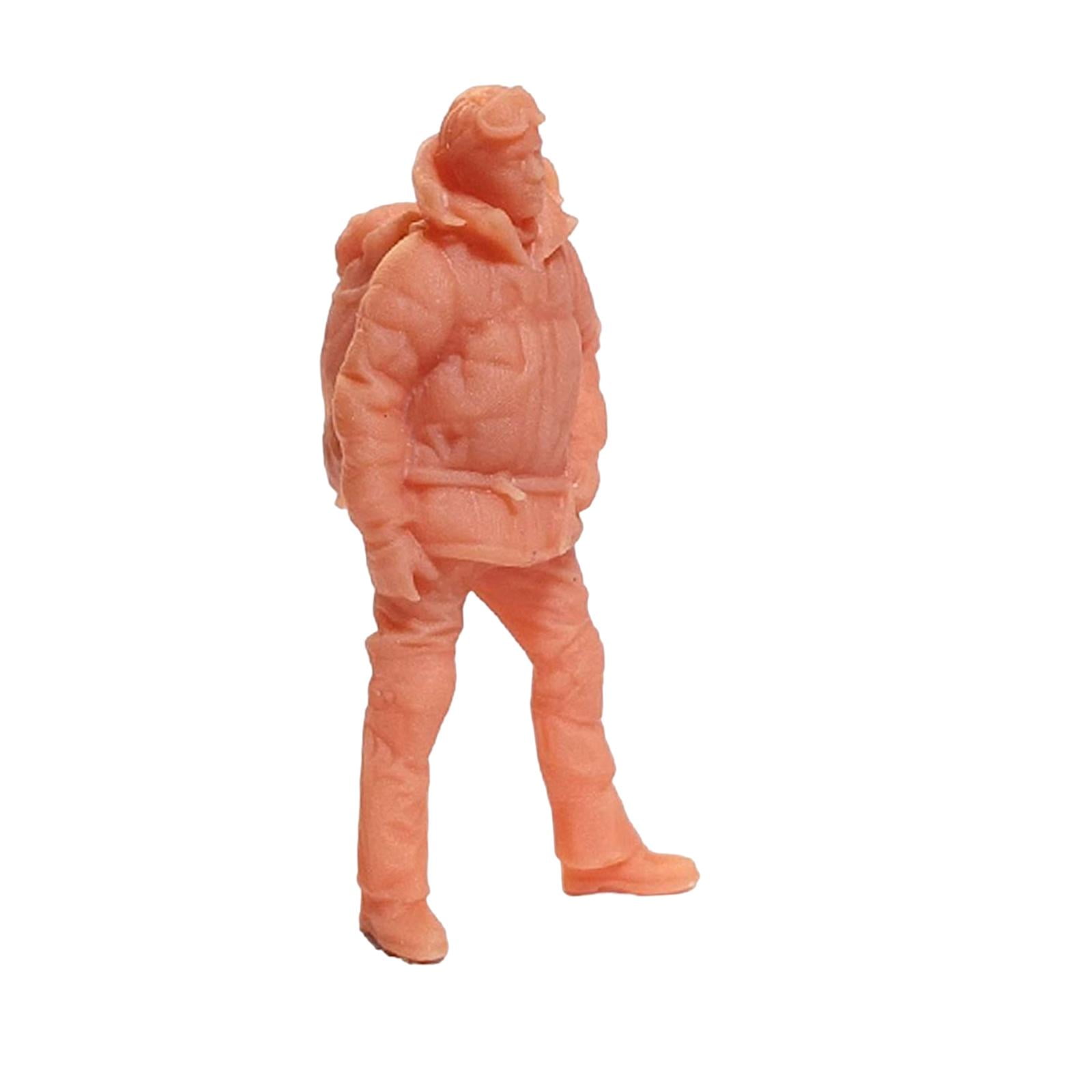 1/64 Scale Unpainted People Figures Resin Miniature for DIY Miniature ...