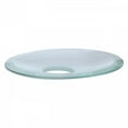 Renovators Supply 7'' Clear Glass Disc Plate for Waterfall Bathroom ...