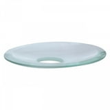 Renovators Supply 7'' Clear Glass Disc Plate for Waterfall Bathroom ...