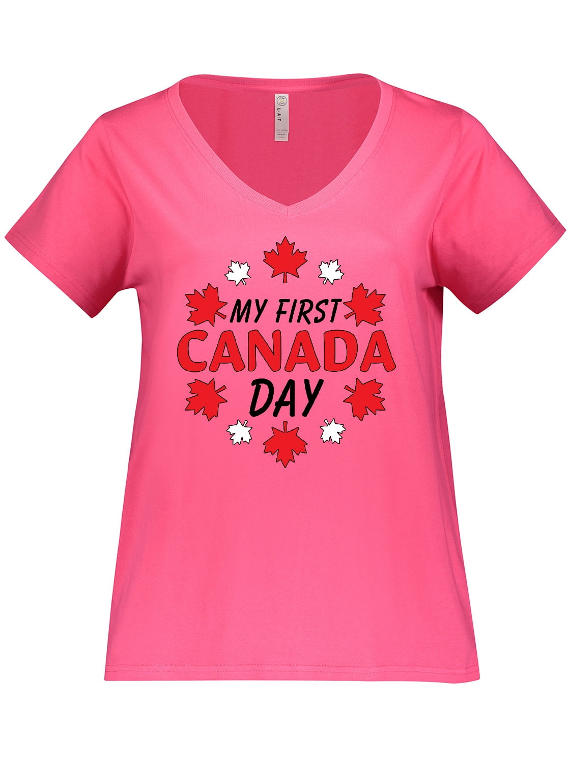 Inktastic My First Canada Day with Red and White Maple Leaves Women's ...