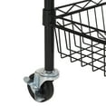 Hyper Tough 3-Tier New Multipurpose Rolling Cart, Black Color, 495lbs ...