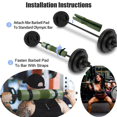 LAVVON Squat Pad Foam Barbell Cushion for Squats, Lunges, Hip Thrusts ...