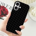 COEQWD-for iPhone 16 Case Cute Polka Dot Aesthetic Design Simple Cover ...