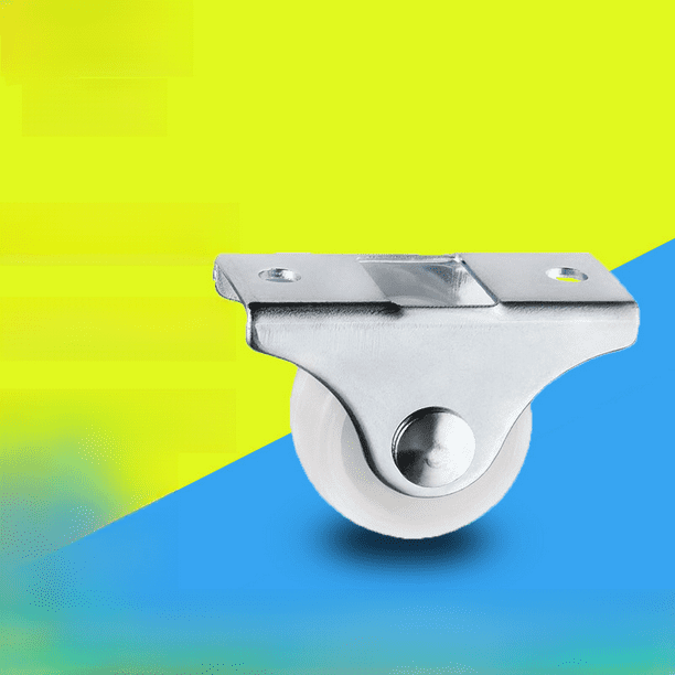 Rueda de cajón pequeña y micro ligera de plástico blanco pp, rueda fija ...