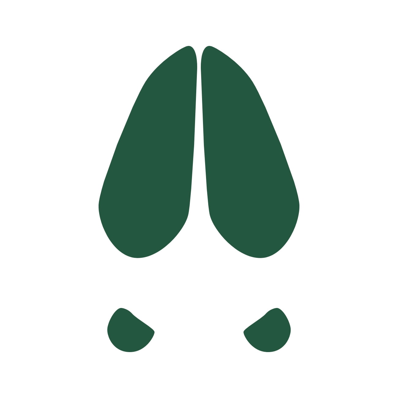 Deer Track Sticker Decal Die Cut - Self Adhesive Vinyl - Weatherproof ...