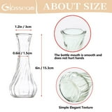 Glasseam 6 inch Tall Glass Bud Vases, Set of 24, Skinny Vases for ...