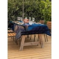 Eiffel Tower Rectangle Outdoor Tablecloth with Umbrella Hole Park Path ...
