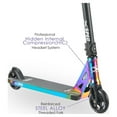 Xspec Neo Chrome Pro Kick Stunt Scooter - Oil Slick Rainbow Anodized ...