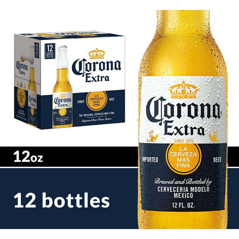 Corona Extra Beer Mexican Lager, Beer 12 Pack, 12 Fl Oz