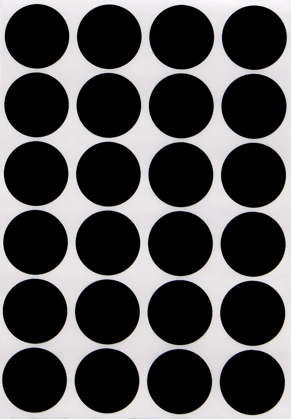 Royal Green Dot Stickers Labels - Black Circle Sticker 25mm - 120 Pack ...