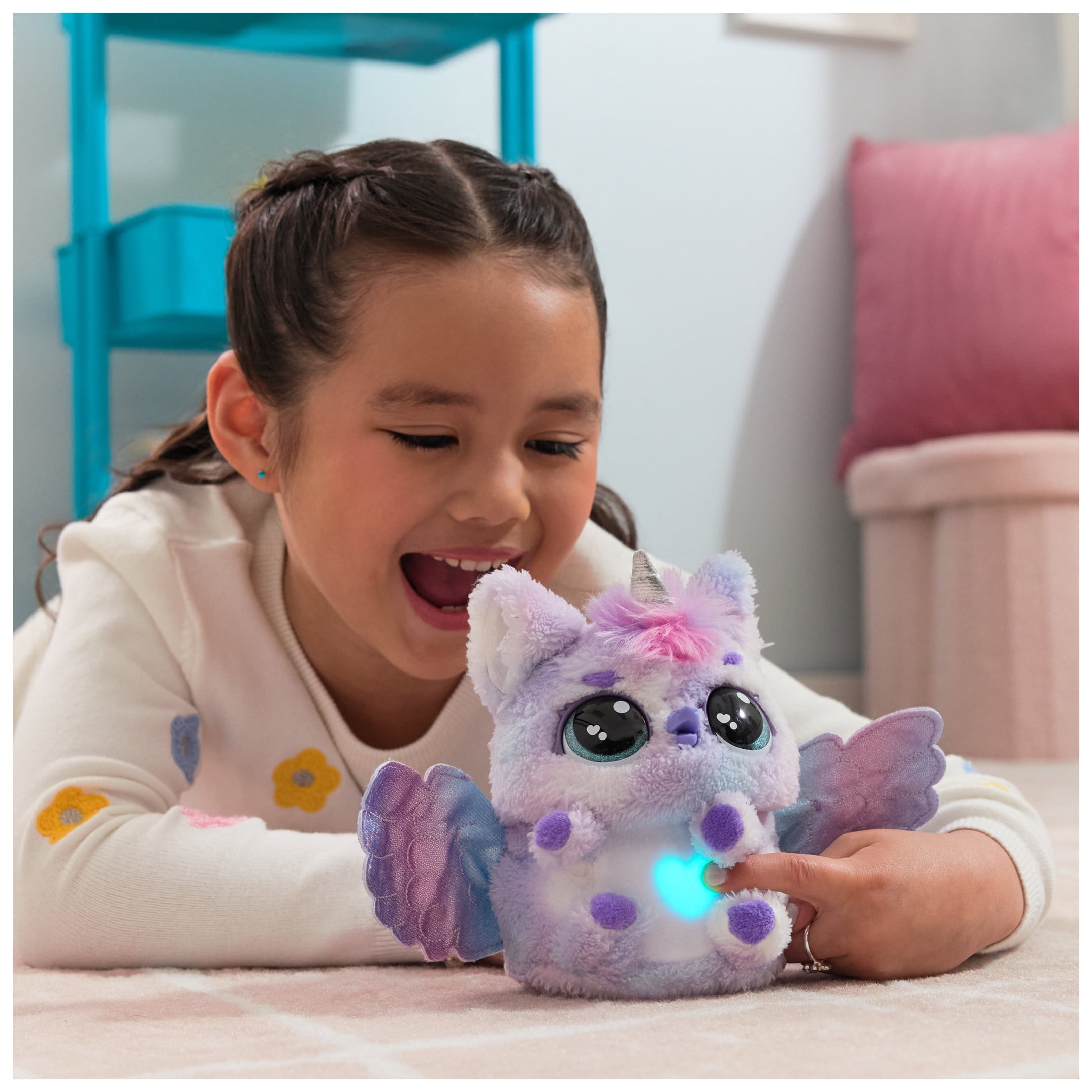 Hatchimals Alive, Mystery Hatch 6.5-inch Pufficorn Electronic Pet with ...