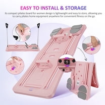 Pilates Reformer Equipment Board, 5 in 1 Portable Foldable Machine Kit ...