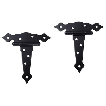 Renovators Supply Black Wrought Iron Lift Off Pintle Strap Hinge 16 in ...