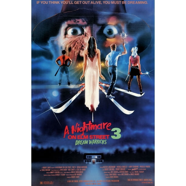 Nightmare On Elm Street Part 3 Movie Poster Wall Art Metal Print 12x16 ...