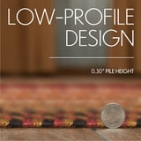 VHC Brands Ginger Spice Rug with PVC Pad, Jute Blend, Oval, Orange Red ...