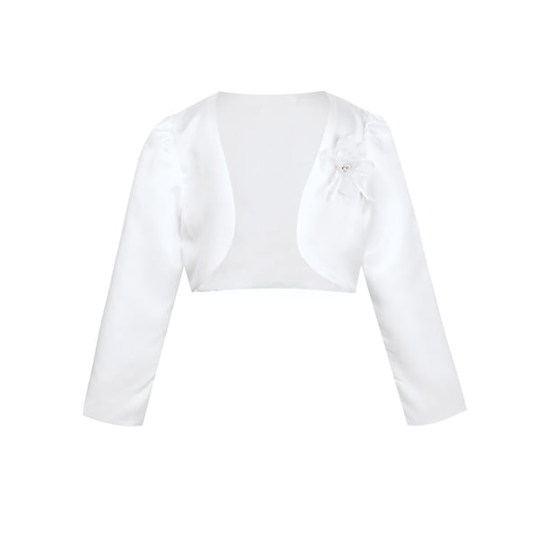 iiniim Kids Girls Long Sleeves Bolero Shrug Flower Girls Dress Jacket ...