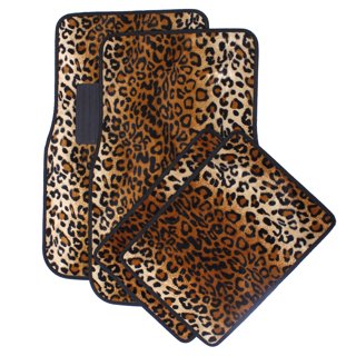 BDK Zebra Car Floor Mats, Animal Prints Mat, 4 Pieces, White - Walmart.com