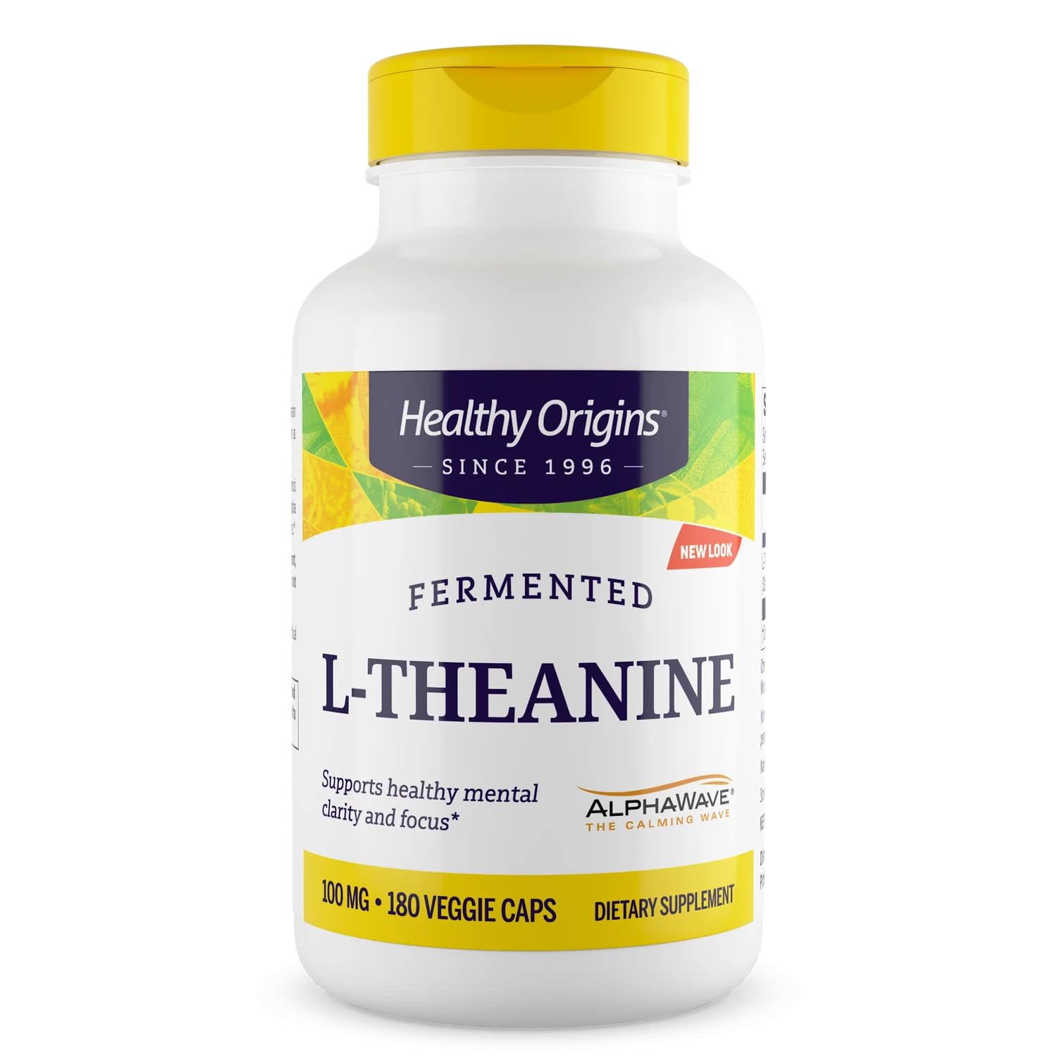 Suplemento de L-teanina de Healthy Origins, 100 mg, 180 cápsulas ...