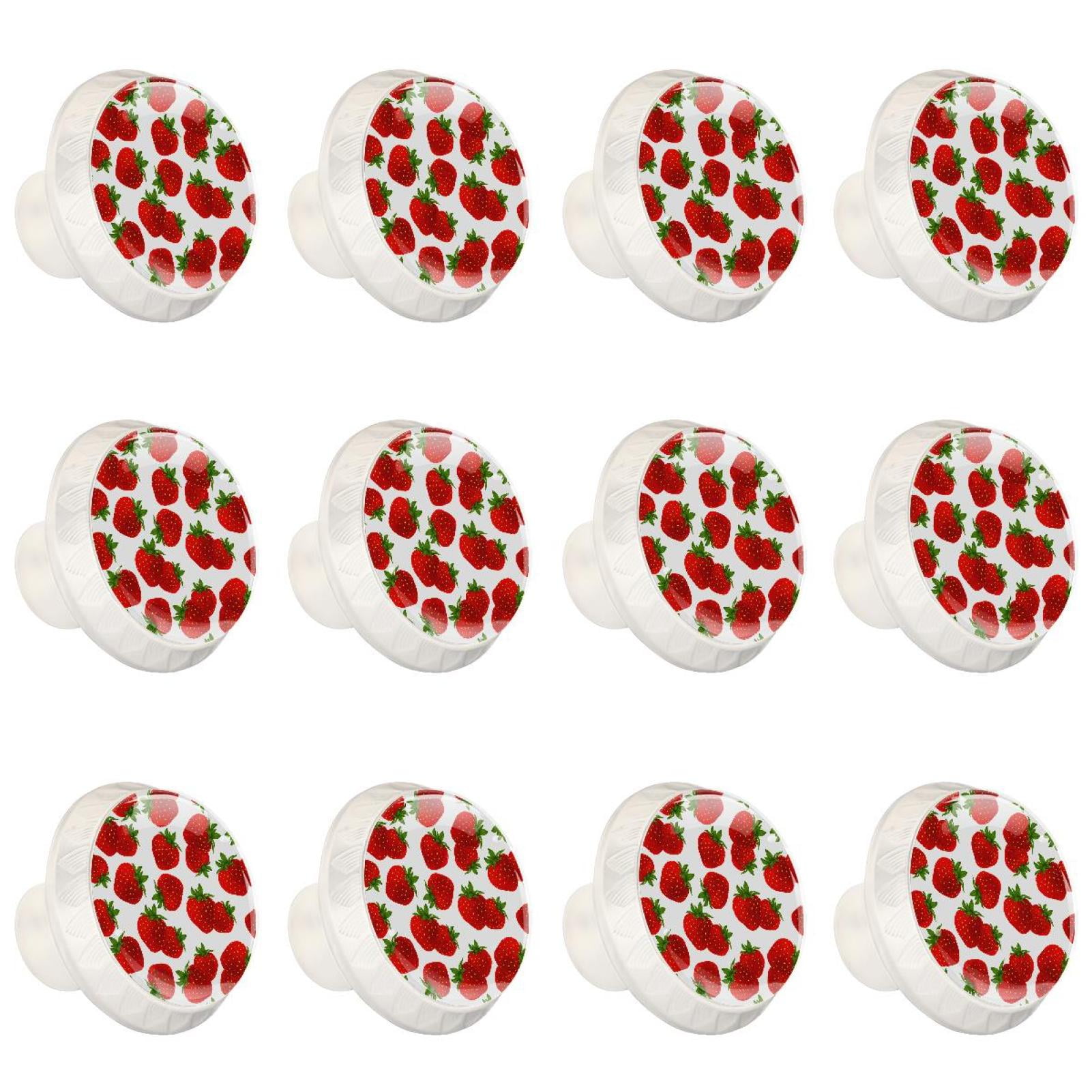 12 Pcs Strawberry Knobs for Kitchen Cabinet Cupboard Dresser Bookcase ...