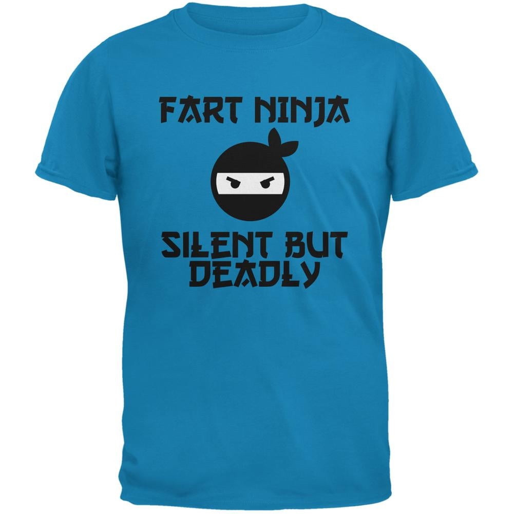 Click here for Old Glory Fart Ninja Sapphire Blue Adult T-Shirt prices