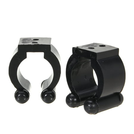 20pcs Rubber Fishing Rod Pole Storage Tip Clips Clamps Holder Black New ...