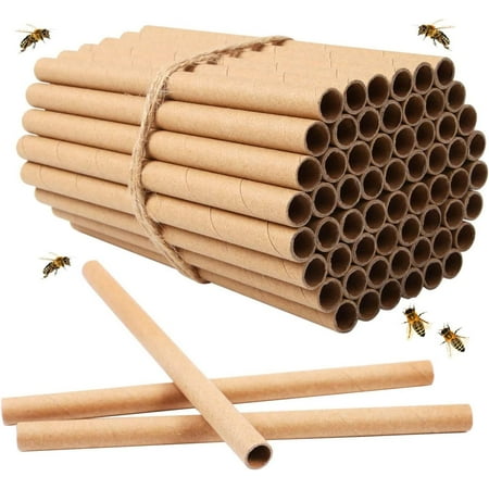 200 Pcs Mason Bee Tubes 6 Inches Outdoor Bee Cardboard Tubes Beekeeper ...