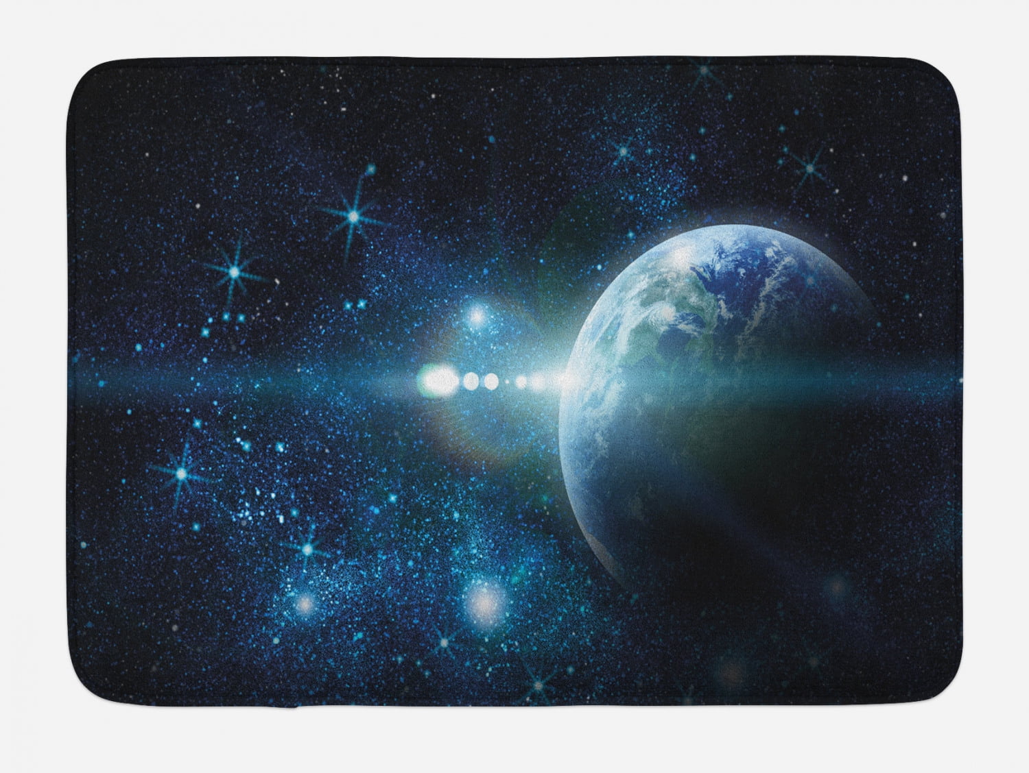 World Bath Mat, Mysterious Outer Space Cosmos Universe Nebula ...