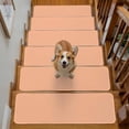 Peach Fuzz Stair Treads Non Slip for Steps Coral 15 Pcs Reusable ...