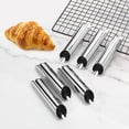 6 Stainless Steel Croissant Molds Double Beveled Round Tube 6.14 Inch ...