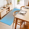 Blue Gray Gradient Texture Rectangle Area Rug 2x6ft,Living Room Rug Non ...