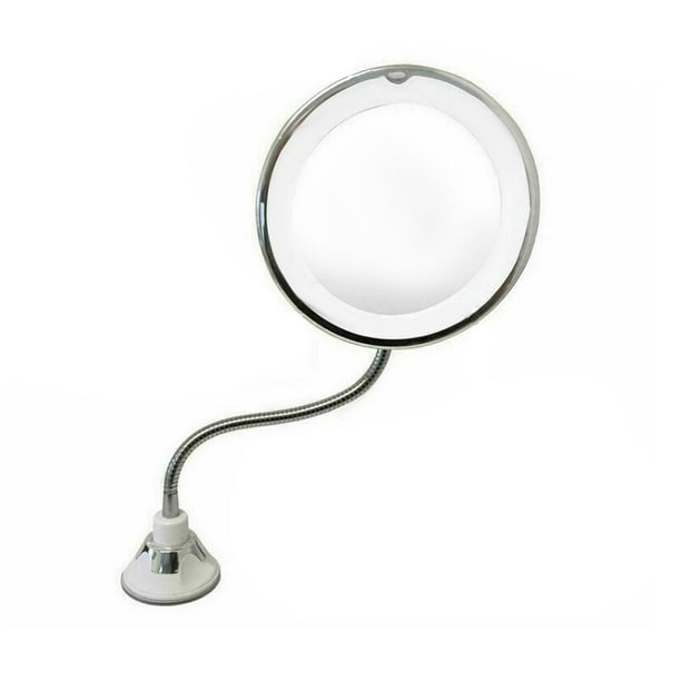 Amdohai Flexible Lighted Makeup Mirror 10X 360° Rotate Magnifying ...