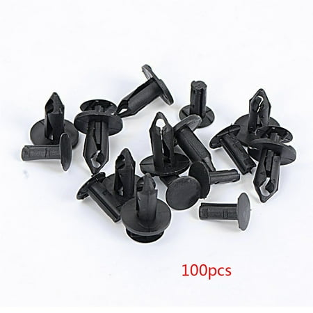 100pcs Black Grill Fastener Rivet Push Pin Clips Retainer For Jeep ...