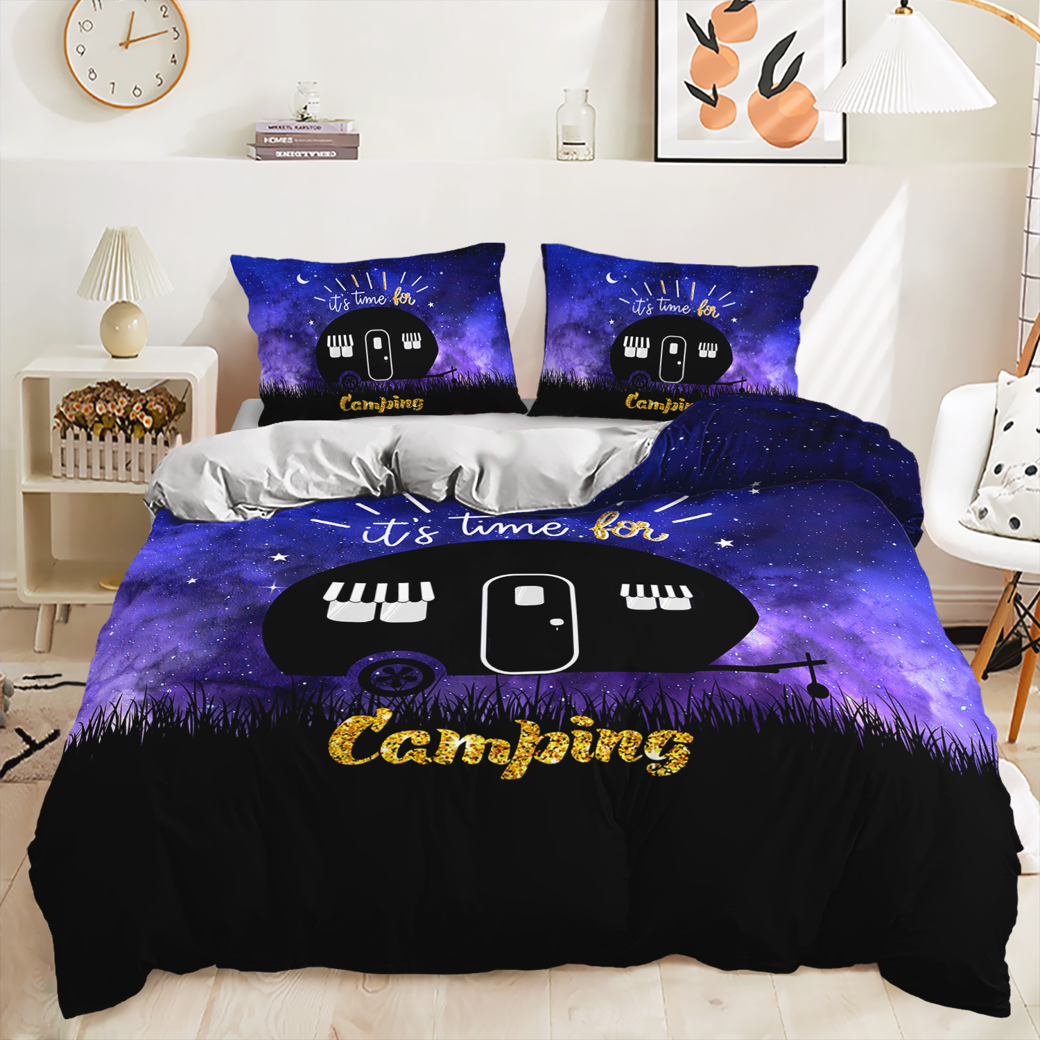 Hosima 3-Piece 3D Digital Duvet Cover With Pattern Composed Of Multiple ...