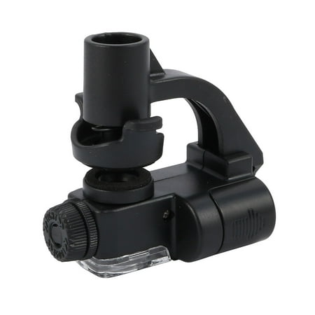 Mobile Phone Holder Type LED Light Microscope Pocket Clip-on Lens Kit ...