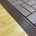 60-Pack Plastic Floor Edge Trim & Corner Pieces, Brown/Red-Brown ...