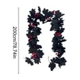Artificial Maple Leaf & Mini Pumpkin Hanging Garland, Flexible Vine ...