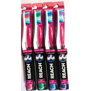 Reach Toothbrush Crystal Clean Soft #10, 6-Count Value Pack with Bi ...