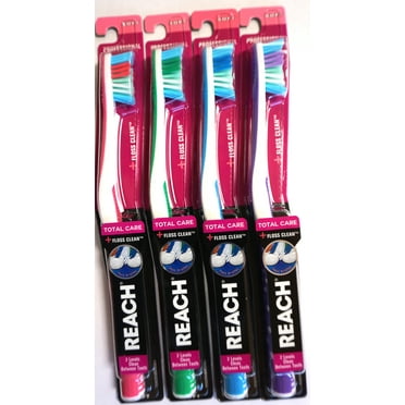 Reach Toothbrush Crystal Clean Soft Bristles, Removes Plaque, 6-Count ...